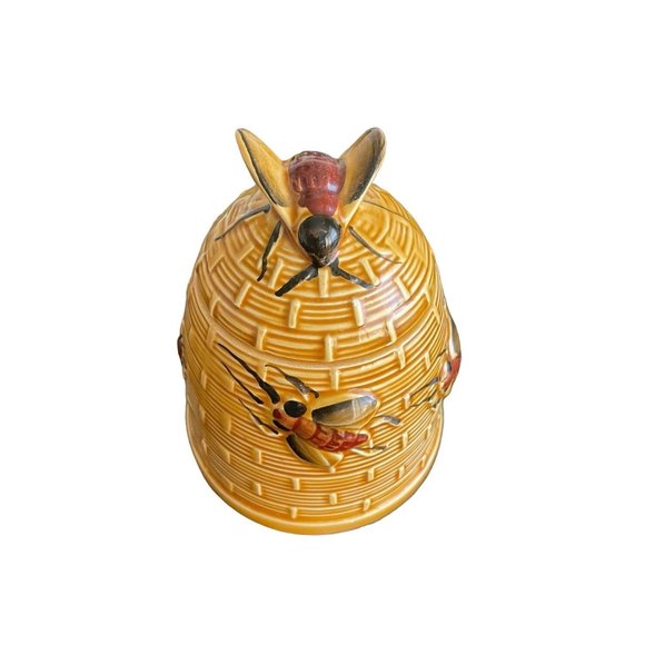 IAAC | Kitchen | Vintage Beehive Honey Pot Jar Bees Missing Spoon Iaac ...